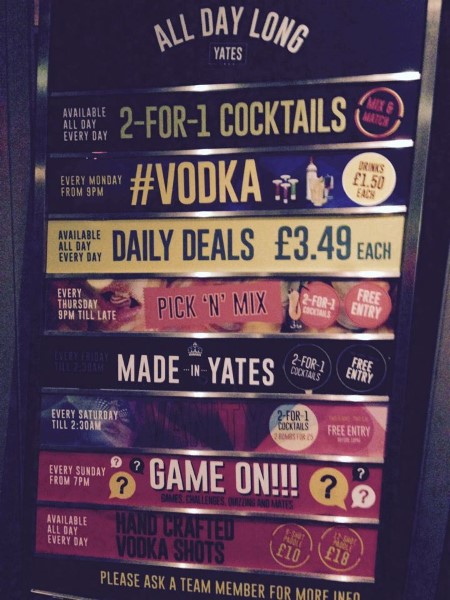 Yates – Shit & Not Shit Pubs in Reading