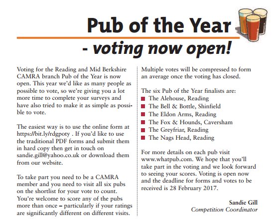 The Shit & Not Shit Pubs of the Year! – Shit & Not Shit Pubs in Reading